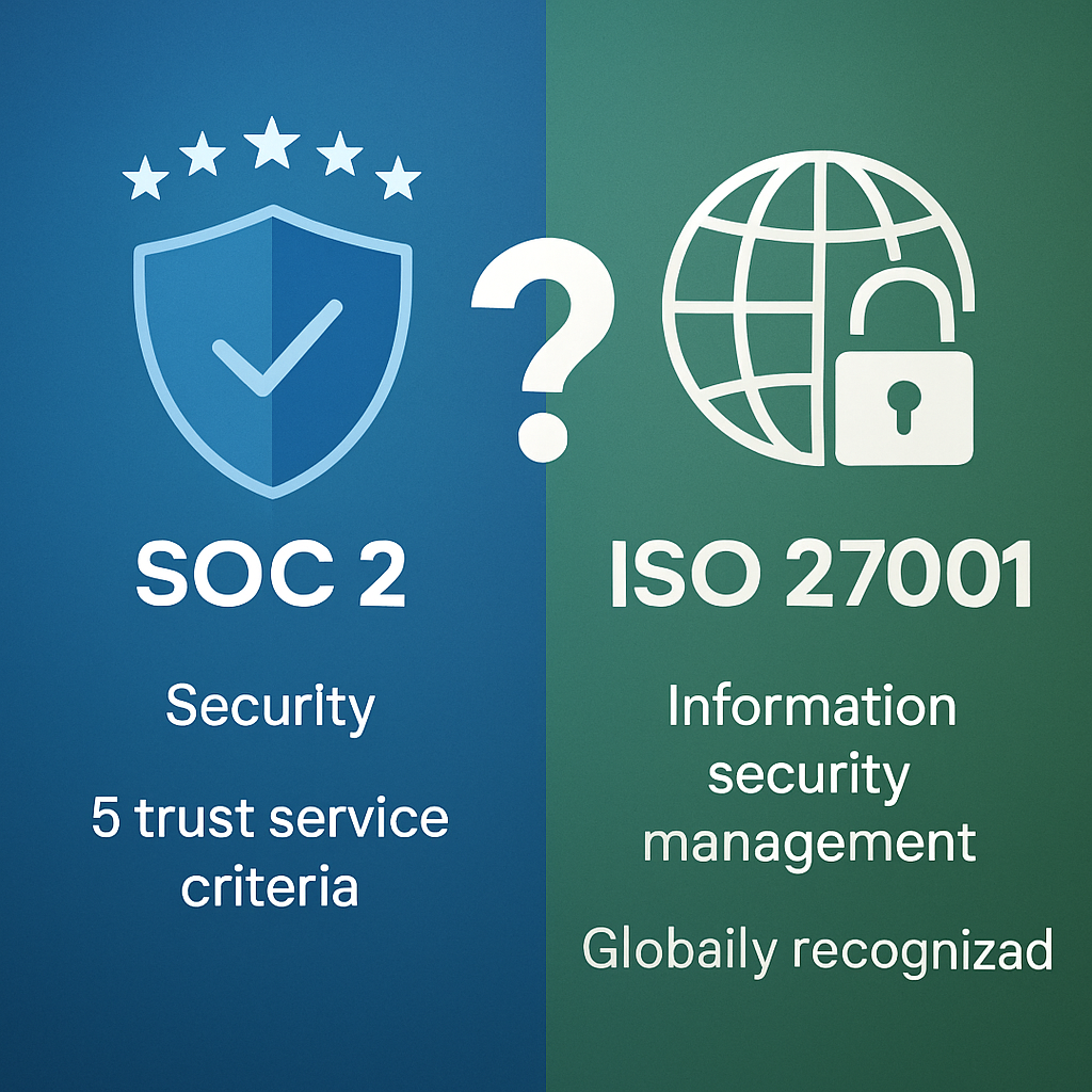SOC 2 vs ISO 27001: Which GRC Framework is Right for Your Business?